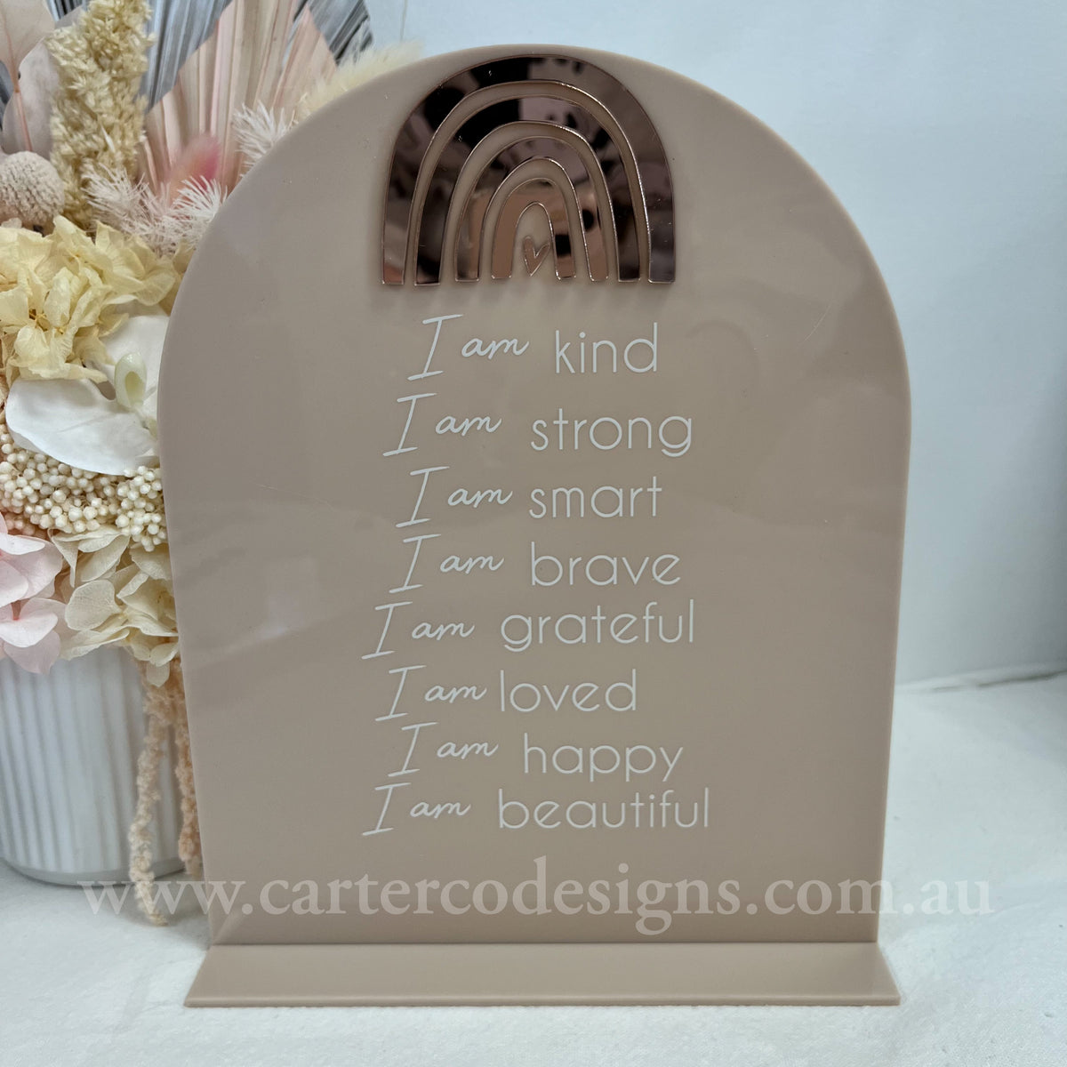 Affirmation Sign/Affirmation Board - Rainbow – Carter Co Designs